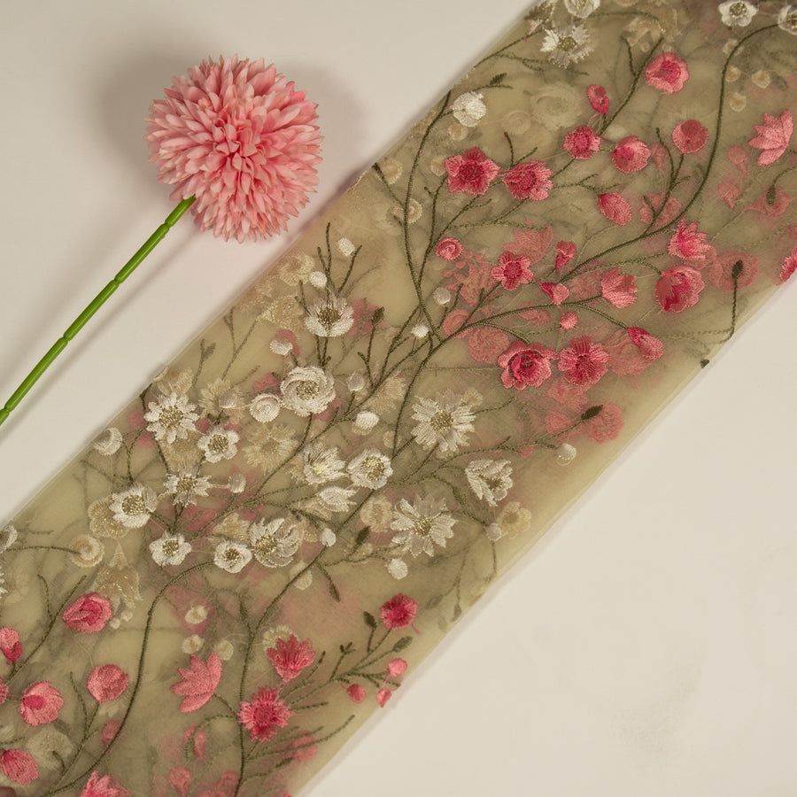 Embroidered Organza Fabric | Organza Embroidery Fabric - Zarinama – Page 2